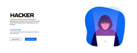 해커 웹 사이트 배너 광고 및 마케팅 자료 온라인 광고 비즈니스 프리젠 테이션 등에 대한 컴퓨터 범죄 개념 벡터 일러스트 레이션 It 지원에 대한 스톡 벡터 아트 및 기타