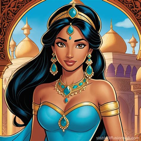 Aladdins Princess Jasmine Stable Diffusion Online