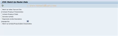 CGCZ SAP Tcode Match Up Master Data