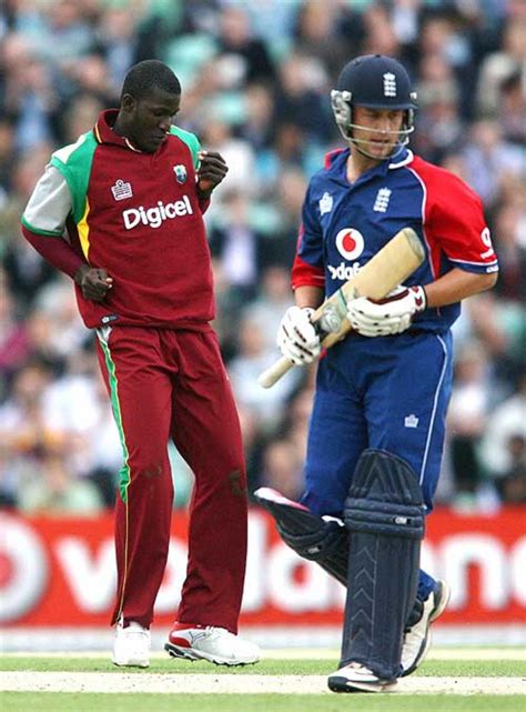 Darren Sammy Dances With Delight After Bowling Jonathan Trott