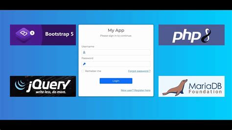 Php Beyond Basics Php8maria Dbbootstrap 5 Simple Login 2 2021