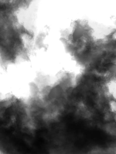 Premium PSD A Realistic Black And Grey Cloud On Transparent