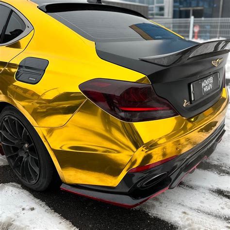 Mirror Chrome Gold Vinyl Wrap Vinylfrog