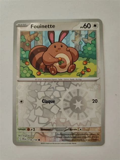 CARTE POKÉMON Fouinette Reverse Aventures Ensemble EV EUR PicClick FR