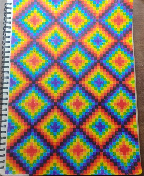 Beautiful Patterns Creative Pixel Art Cool Designs On Graph Paper