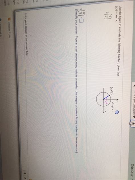 solved use the figure to evaluate the following function