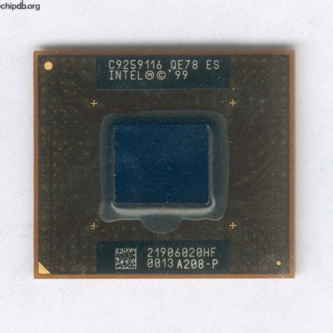 Intel PIII Mobile MHz Intel Pentium III Mobile QE ES Chipdb Org