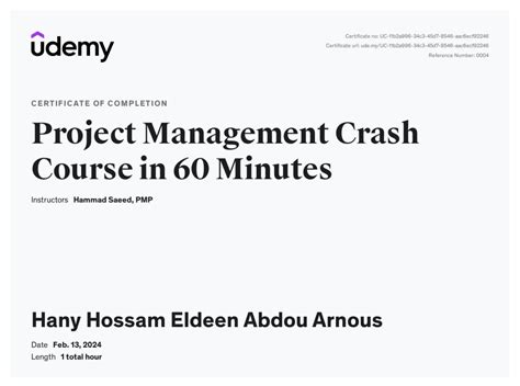 Hany Hossam Eldeen Abdou Arnous On Linkedin Udemy Course Completion Certificate