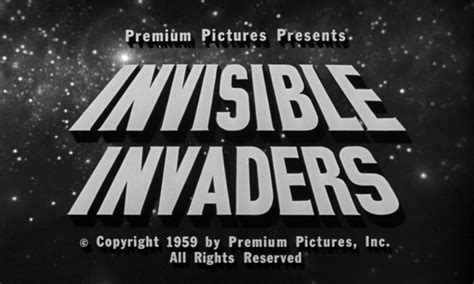Invisible Invaders 1959 Edward L Cahn Origen Del Rock El Credo