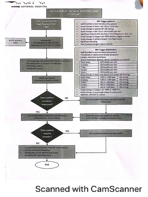 Rrt Activation Flowchart Pdf