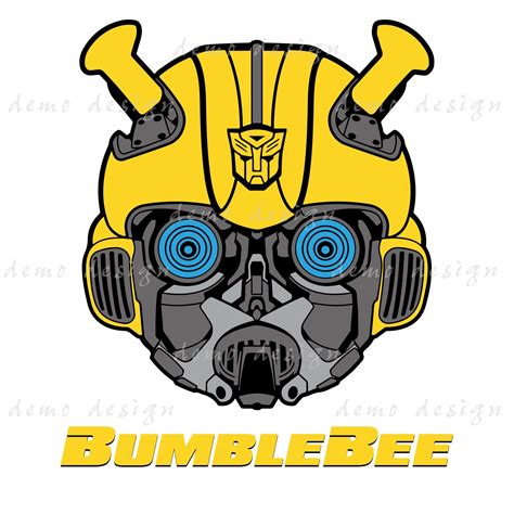 Bumblebee Svg Bumblebee Vector Bumblebee Face Bumblebee Clipart Transformers Superhero Robot