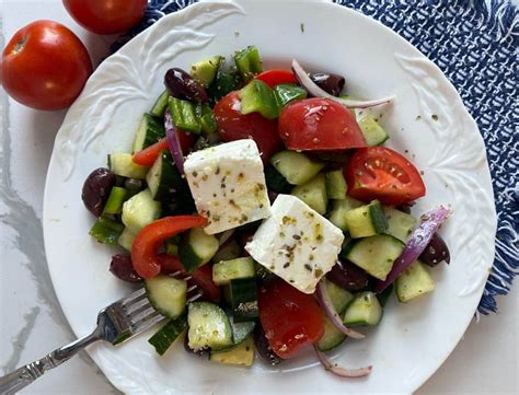 Classic Greek Salad A Tasty Salad Made From Fresh Ingredients