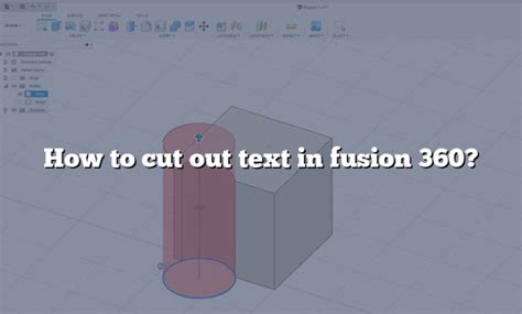 How To Cut Out Text In Fusion