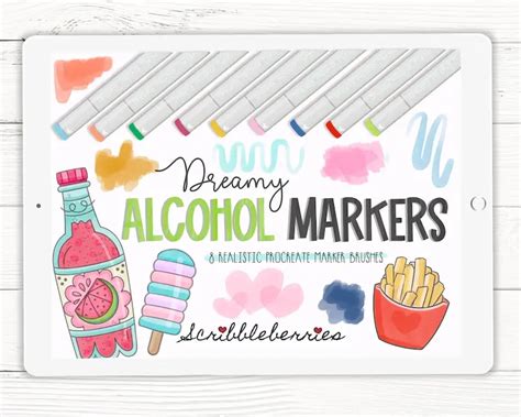 Alcohol Markers Brushes For Procreate Free Download