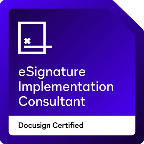 Certified Docusign Esignature Implementation Consultant