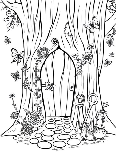 Fairy Door Coloring Pages [2025]