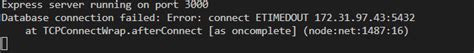 Node Js Connecting To AWS RDS From Nodejs Local Machine Stack Overflow