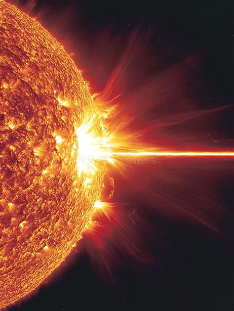 A Close Up Depiction Of The Sun With Its Turbulent Surface And Bright