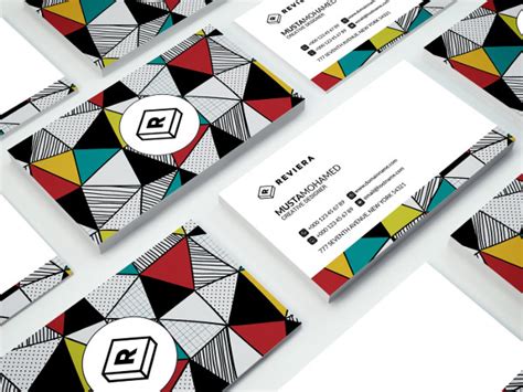 Triangle Business Cards Template Updates