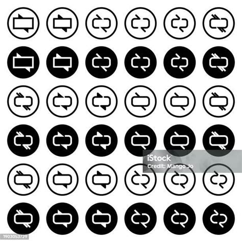Arrow Icon Related To Circulation And Direction Stock Illustration