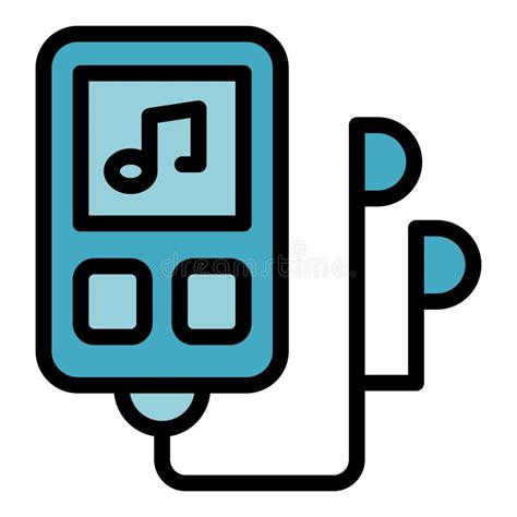 Music Player Icon Vector Flat Stock Illustration Illustration Of