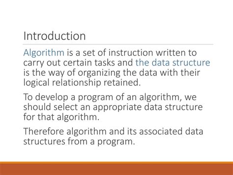 Ppt Introduction To Data Structure Classification And Operations