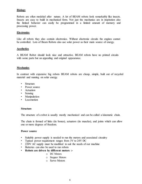 Seminar Report Robotics Docx Robotics Technology And Computing