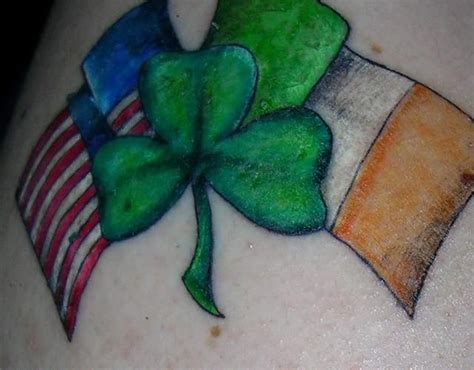 Irish Flag Shamrock Tattoos