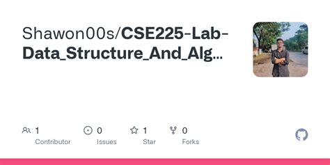 Github Shawon00scse225 Lab Datastructureandalgorithm Nsu Iqn