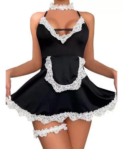 Conjunto De Vestido De Sirvienta Sexy Con Pijama Y Cosplay Meses Sin