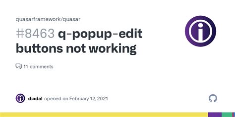 q popup edit buttons not working · issue 8463 · quasarframework quasar