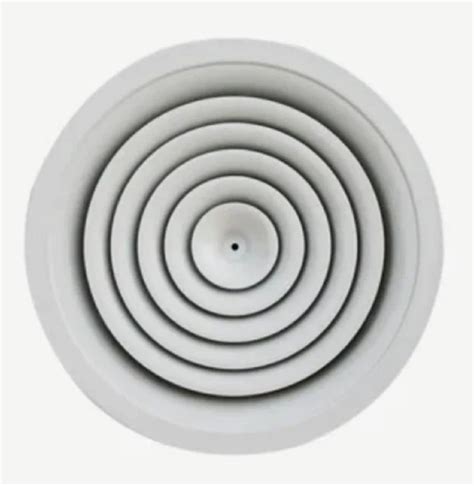 Powder Coated Round Air Diffuser 18 Inch For Commercial Shape