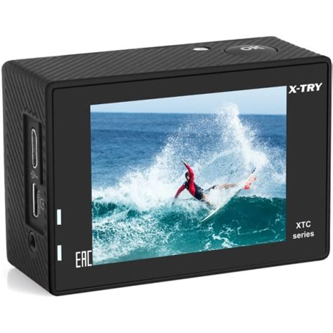 Купить Экшн-камера X-TRY XTC185 EMR BATTERY + СЗУ, 4K, WiFi, черный в ...