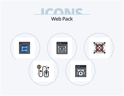 Web Pack Line Filled Icon Pack 5 Icon Design Photo Split Testing Api