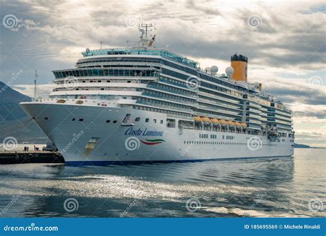 Costa Luminosa Cruise Ship In Ushuaia Editorial Stock Image Image Of