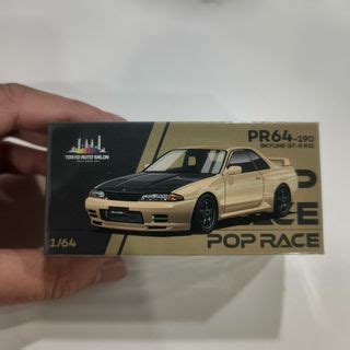 Pop Race 164 Nissan Skyline Gt R R32 Gold Hobbies And Toys Toys