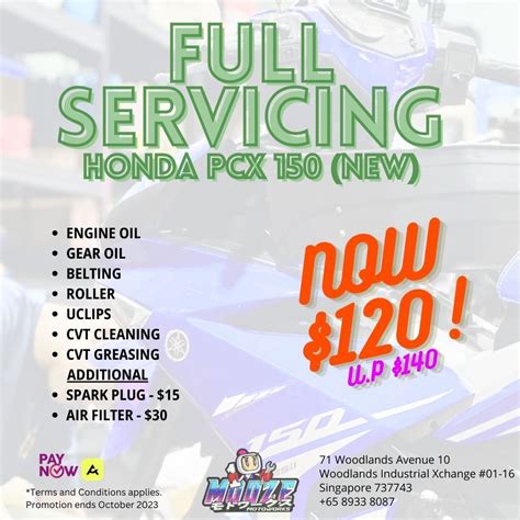 Full Servicing Aeroxnmaxxmaxpcxadv150forza300forza350