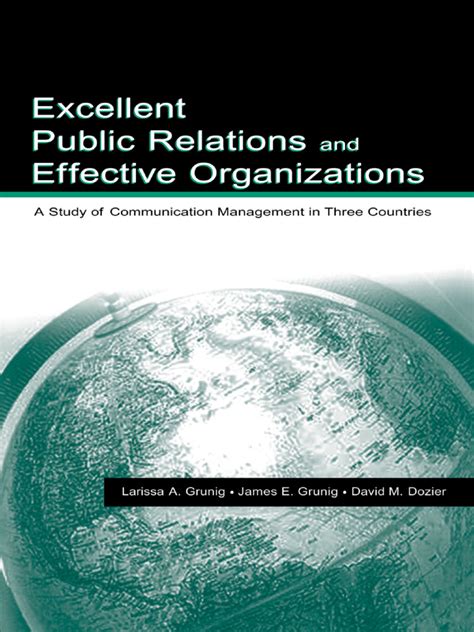 Grunig Et Al 2002 Excellent Public Relations And Effective