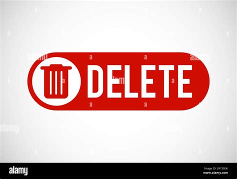 Delete Button Trash Can Bin Symbol Delete Web Icon Vector Illustration Stock Vector Image