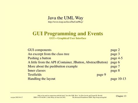 Ppt Gui Programming And Events Gui Graphical User Interface