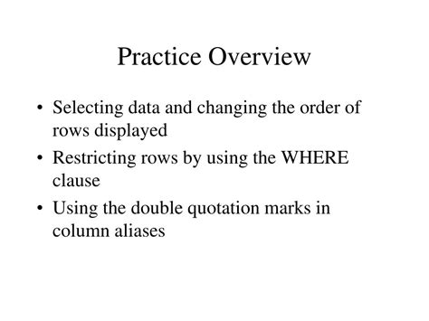 Ppt 2 Restricting And Sorting Data Powerpoint Presentation Free Download Id2532598