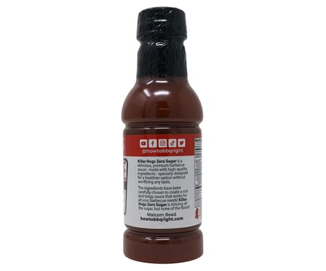 Killer Hogs Zero Sugar Bbq Sauce Coalway