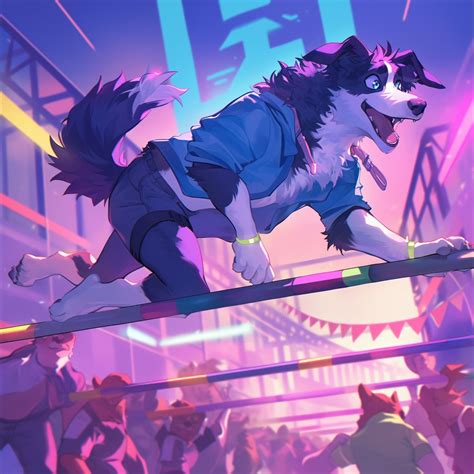 Design An Action Packed Furry Artwork Of Furry Ai