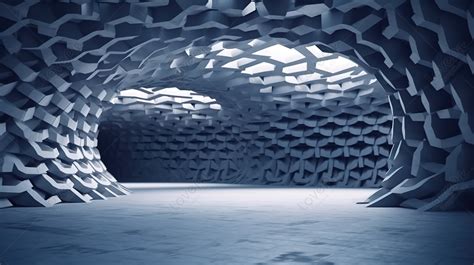 미래지향적인 기하학적 패턴 배경은 3d 렌더링에서 콘크리트 인테리어를 향상시킵니다 테리 배경 빈 벽 배경 콘크리트 인테리어 배경 이미지 Hd 테리 빈 벽
