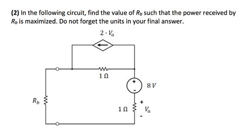 Solved In The Following Circuit Find The Value Of Rb Chegg