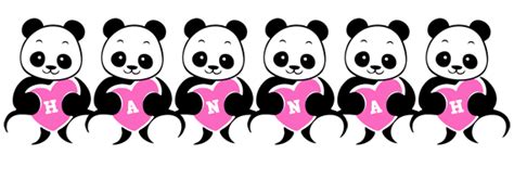 Hannah Logo Name Logo Generator Popstar Love Panda Cartoon
