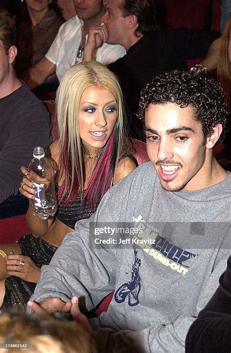 Christina Aguilera And Friend During 2000 Mtv Video Music Awards At