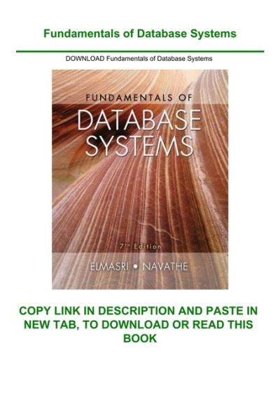 download fundamentals of database systems read pdf ebook