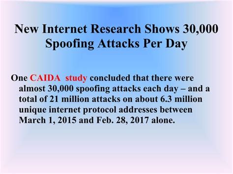 Ip Spoofing Ppt Pptx Computer Networking Computing