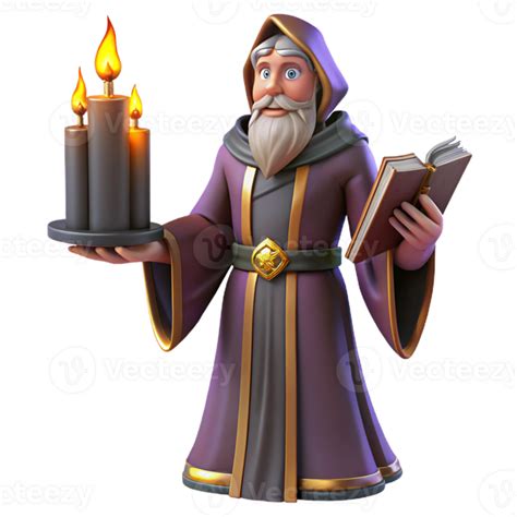 Elegant Traditional A Powerful Wizard Casting A Spell In A G High
